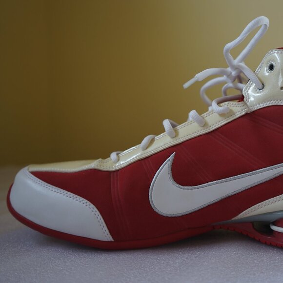 Nike | Shoes | 209 Nike Shox Vision Tb Whitevarsity Redmetallic Silver ...